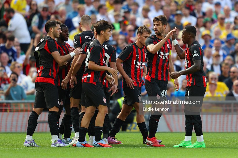Leeds and Milan play out 1-1 draw in front of sold out Aviva Stadium ...