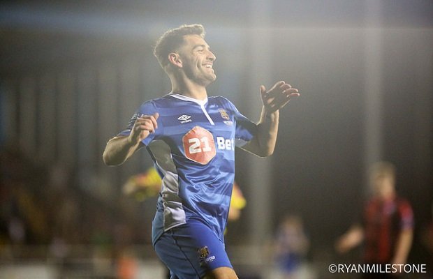 Former Waterford forward David McDaid scores a brace as Larne clinch ...